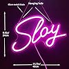Preppy Lights Slay Dimmable Pink Neon Led Light Sign for Wall Decor 15. ...