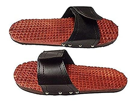 LINQUARD COLLECTION STORE Wooden Handmade Sleepar Slipper Chappal ...