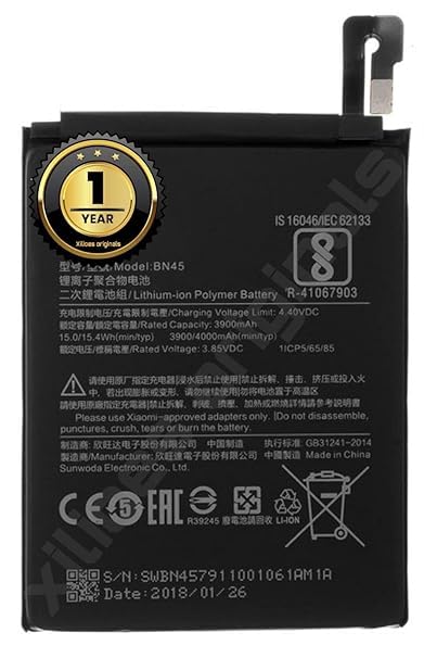 XILIOES ORIGINALS® BN45 Battery for Xiaomi Redmi Note 5 Pro Battery ...
