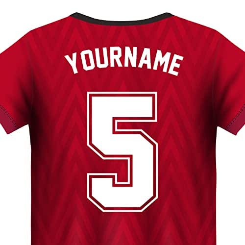 Custom football kit name and number iron on | Personalised iron on name ...