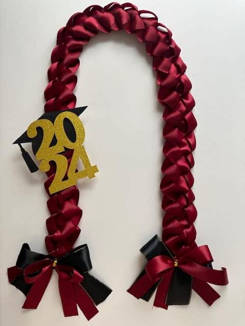 Amazon.com: Satin Ribbon Sash Lei for Graduation and Celebrations ...