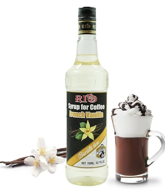 Amazon.com: RIO French Vanilla Flavored Coffee Syrup, 700ml – Smooth ...