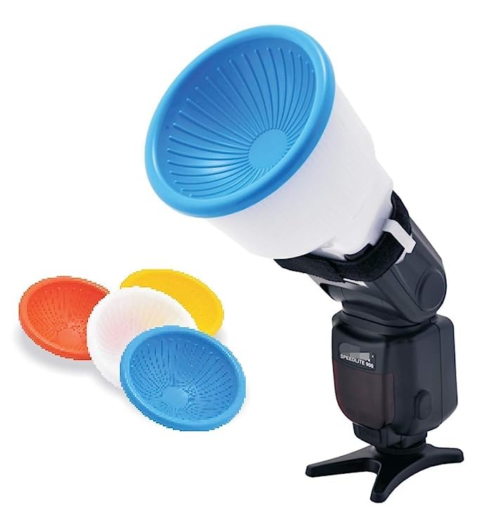 Buy MVPRO Speed Light Flash Light Modifier Diffuser with 4 Colour Cap ...