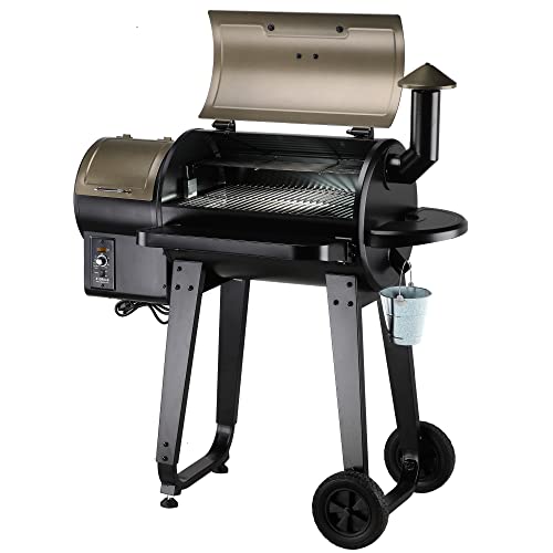 Z GRILLS 2024 Wood Pellet Grill Smoker,8 in 1 Portable BBQ Grill with ...