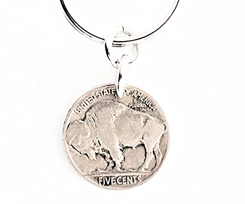 Amazon.com: Coin Key Ring, American Buffalo Nickel, U.S. United States ...