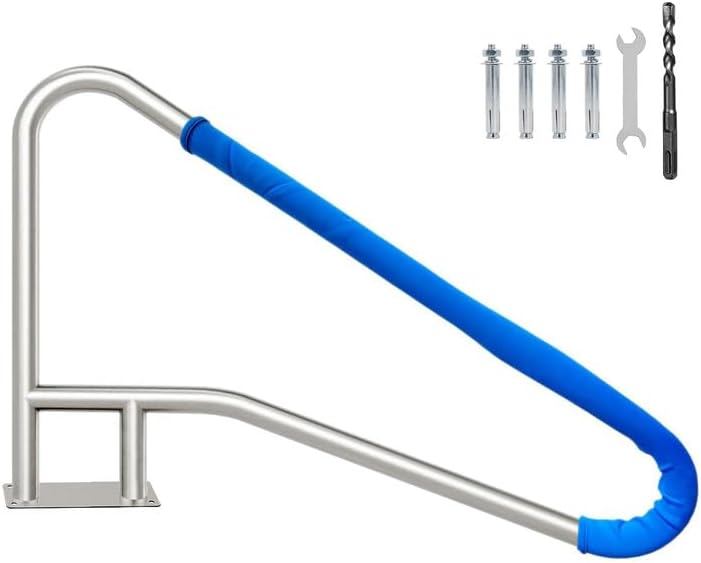 Amazon.com: Pool Handrail 55"*32", Pool Railings for Inground Pools ...