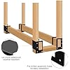 Amazon.com : Zhitaoxun 4 Pack Firewood Log Storage Rack Bracket,Indoor ...