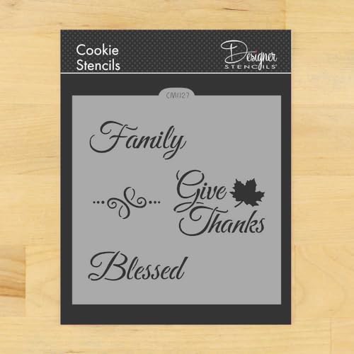 Amazon.com: Konsait Thanksgiving Decoration Cookie Stencils, 20 Pack Happy Fall Farmhouse ...