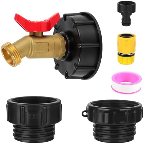 Amazon.com : Ceaeso 275-330 Gallon IBC Tote Water Tank Adapter(2 ...