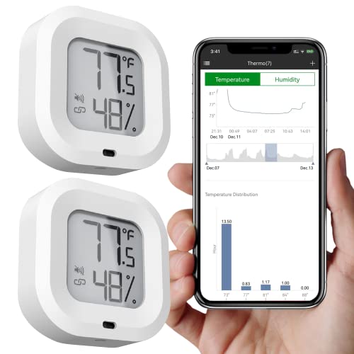 Humidity Thermometer Hygrometer Wireless Temperature Sensor SensorBlue ...