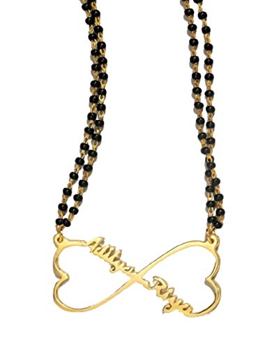 Buy Antiquestreet gold plated personalized trishul name mangalsutra ...