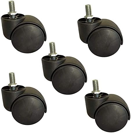 STMMZ Heavy Duty Nylon PIN Twin Caster (Wheels) Suitable for All Office ...