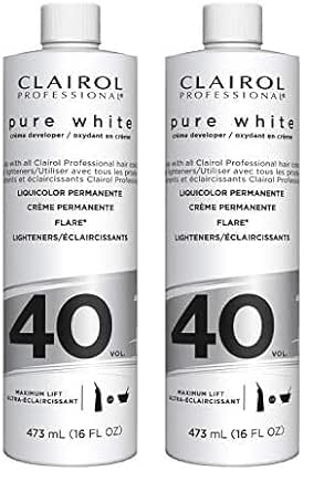 Amazon.com: Clairol Professional Pure White 40 volume Crème Developer ...