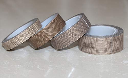 Cinta de teflón recubierta de PTFE de 3 mm, color café (12 mm x 10 m ...