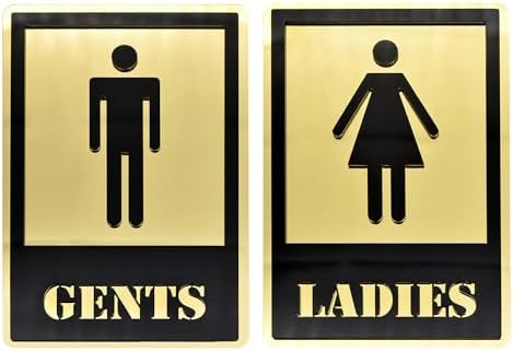 Infinite - Stainless Steel Gents Toilet Signage Board | Self Adhesive ...