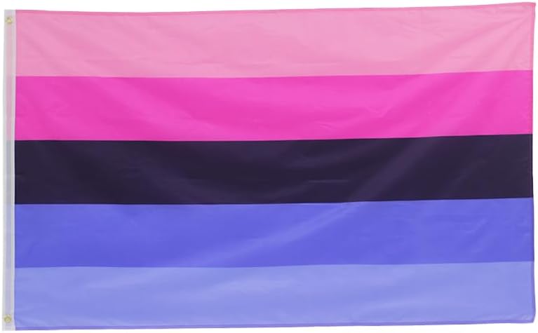 Amazon.com : Omnisexual Flag 3x5ft Polyester - Banner Rainbow Pride ...