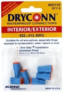 Dryconn Interior/Exterior Waterproof Wire Connectors (62110) by King ...
