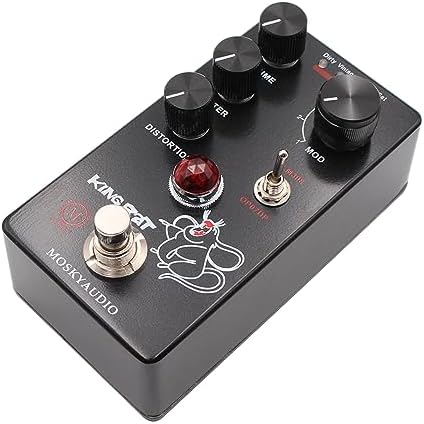 MOSKYAudio Fuzz Distortion Guitar Effect Pedal 4 Mode Switch & Volume ...