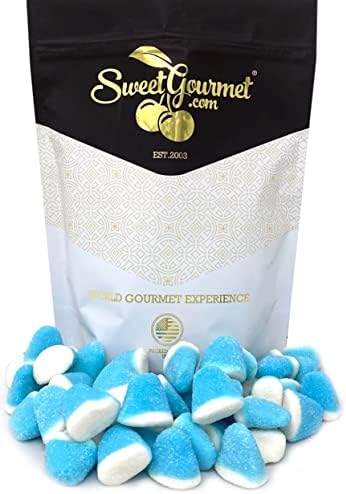Amazon.com : Sour Gummy Bears Candy (1 Pound Bag) Blue Raspberry Flavor ...