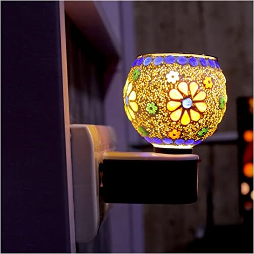 SIGNAMIO Multi Color 2 in 1 Kapoor Dani Electric Camphor Diffuser ...