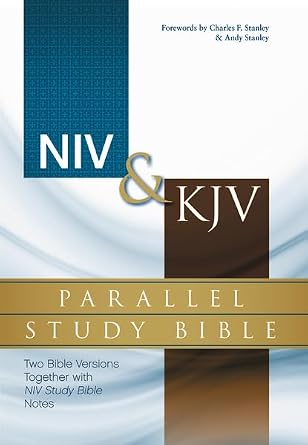 NIV, KJV, Parallel Study Bible, Hardcover: Two Bible Versions Together ...
