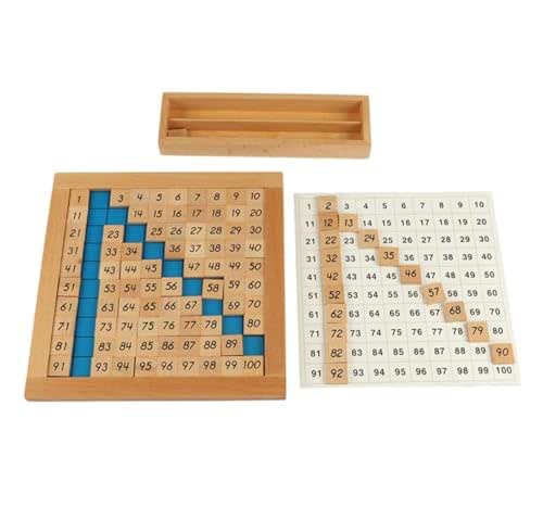 Amazon.com: Hundred Board with Control Chart - MONTESSORI MATH ...