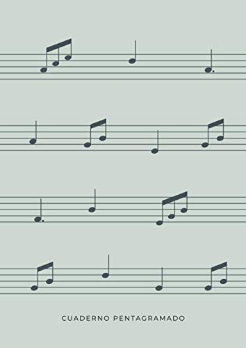 Amazon.com: Cuaderno Pentagramado: Cuaderno de Música con 12 ...