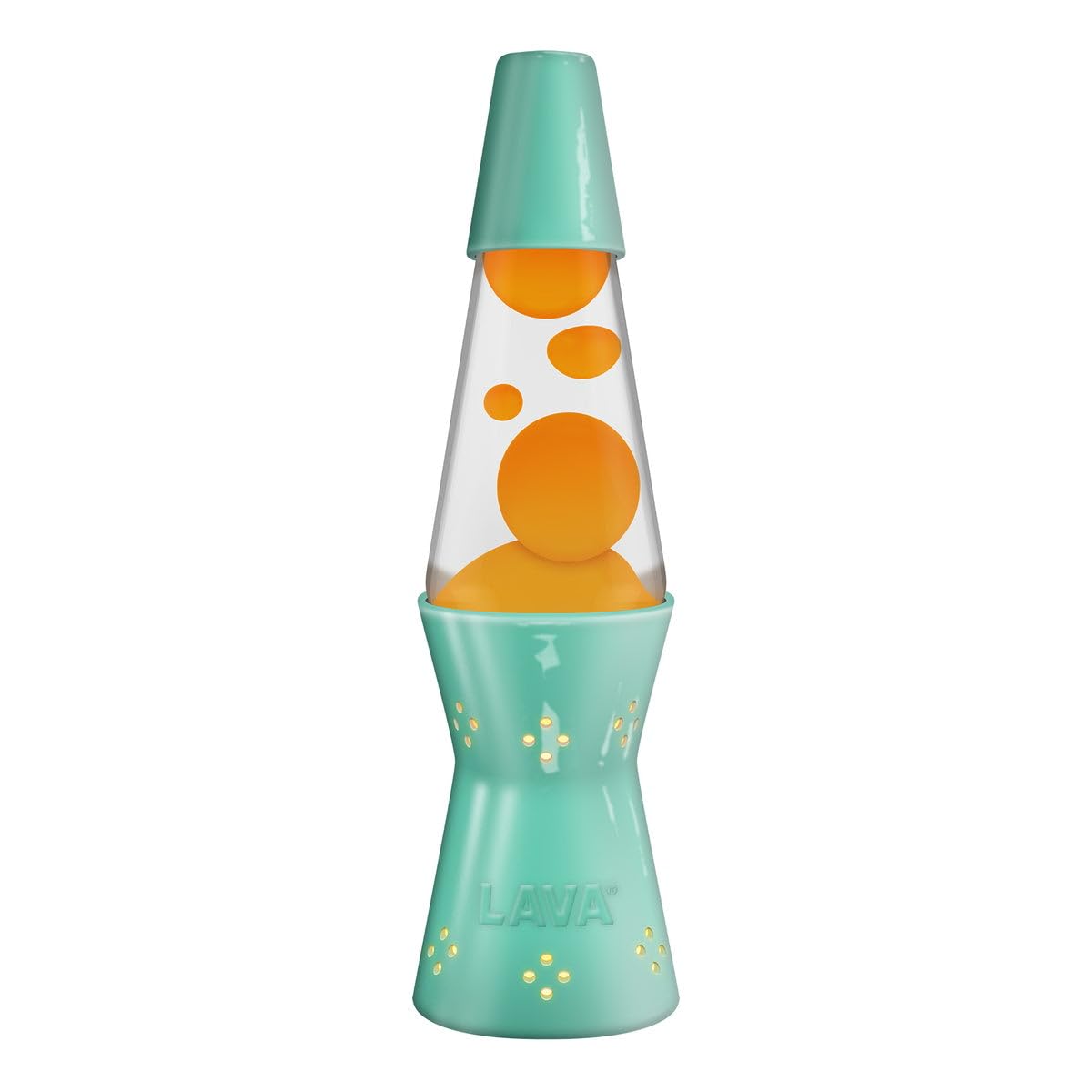 Lava Candle Lamp Gloss, Turquoise Orange & Clear, 11.5" - Amazon.com