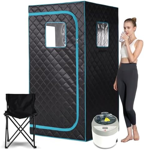 iDOTODO Full Size Home Sauna, Portable Steam Sauna for Home Spa, One ...