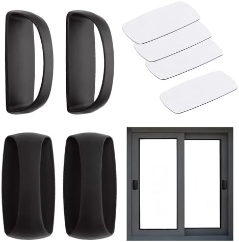 4 PCS Adhesive Plastic Handles, Self-Adhesive Cabinet Handles, No ...