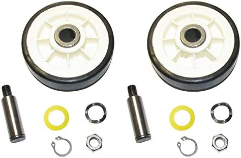 newlifeapp 303373 PREMIUM QUALITY DRYER DRUM ROLLER & SHAFT KIT (SET OF ...