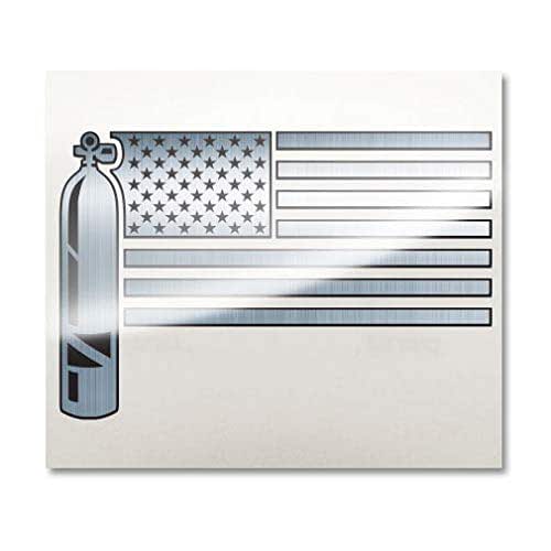 Amazon.com: Scuba Diving American Flag Scuba Tank Decal Sticker : Arts ...