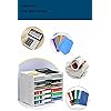 Amazon.com : Whillar White Desk Paper Organizer - 4Tier A4 Document ...