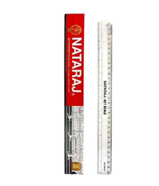 SKA 621 Transparent 30cm Scale, High Accuracy, Smooth and Rounded Edges ...
