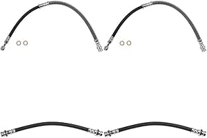 Amazon.com: Hydraulic Brake Hose - Front and Rear Brake Hose, Brake ...