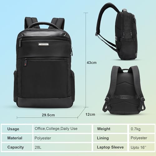 Red Tape 16 Inch Laptop Backpack for Men & Women | Detailed Organiser ...