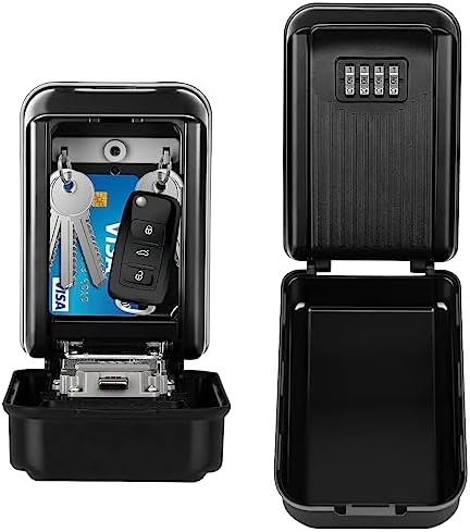 Master Lock 5423D Push Button Wall Mount Key Safe , Black, Combination ...