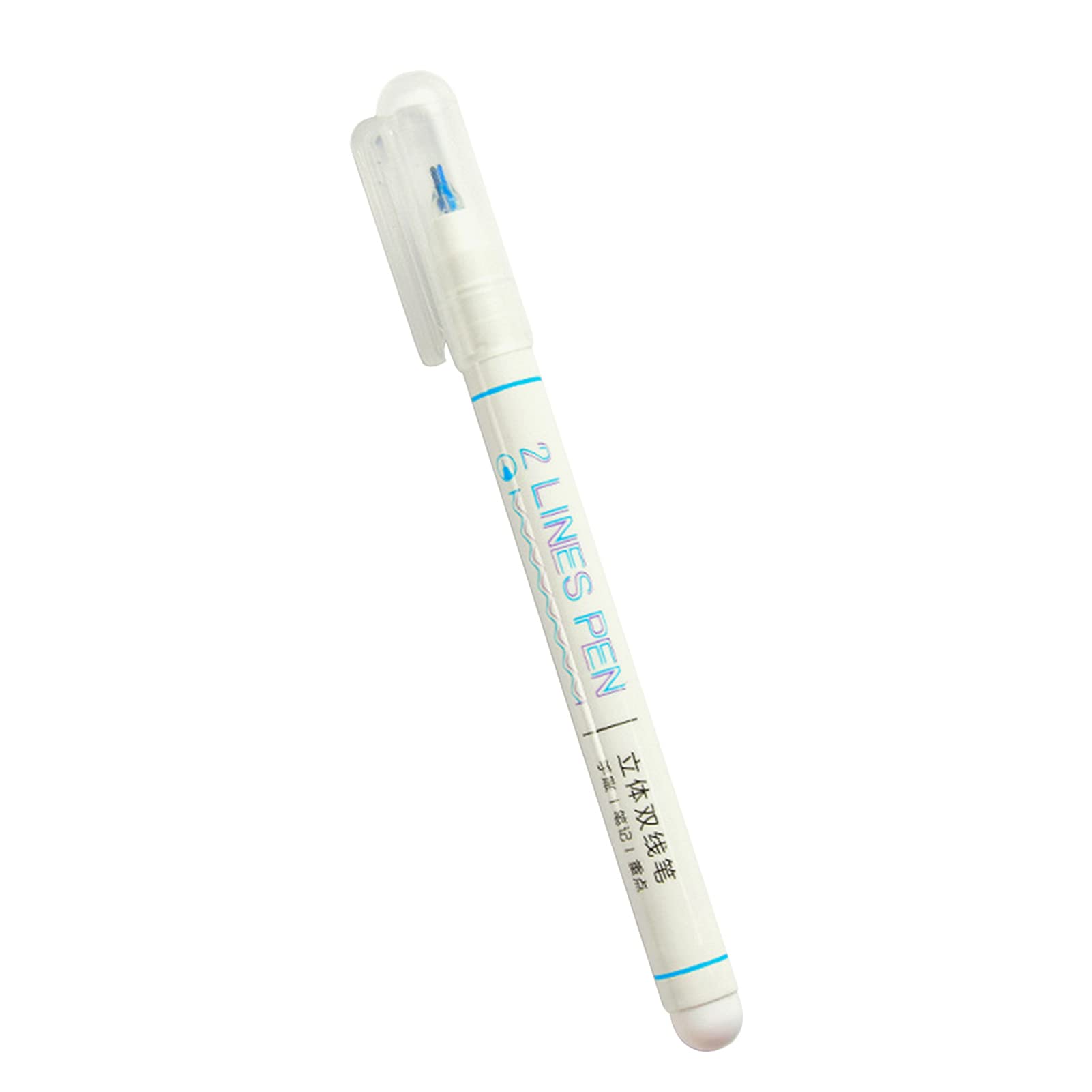 Buy Gel Pen Creative Two Lines Gel Pen Double Lines Marker Stereo Color ...