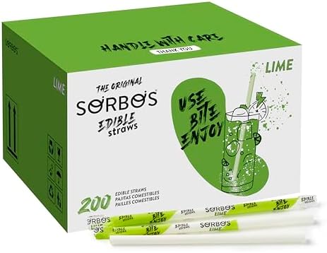 Amazon.com: SORBOS Edible Straws, Tropical Flavored, Sustainable ...
