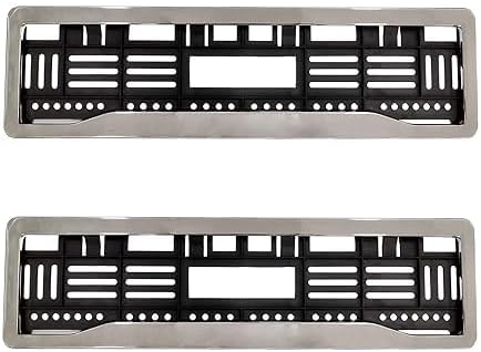 JM AUTO Car Number Plate Frame. All Car Set of Two Pcs (Back and Front ...