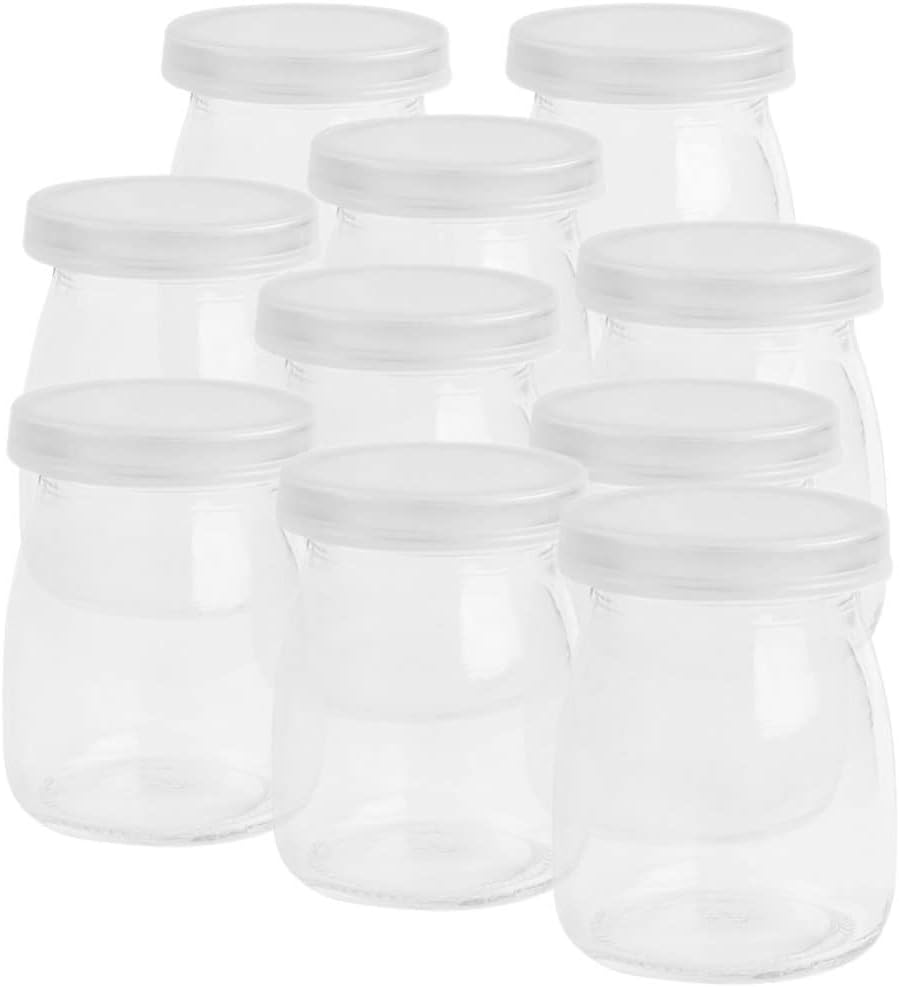 Amazon.com: Zerodeko 10pcs Milk Pudding Cup Transparent Jelly Cups ...