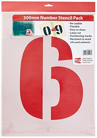 Scan 9416 300mm Number Stencil Kit : Amazon.co.uk: DIY & Tools
