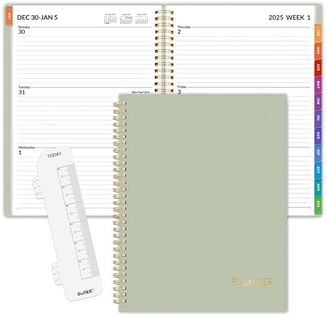 Amazon.com : SUNEE 2025 Weekly and Monthly Planner - from January 2025 ...