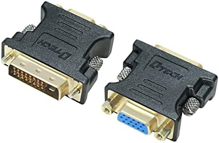 Amazon.com: Apoi Adaptador DVI a VGA DVI-I 24+1 macho a VGA 15 hembra Adaptador compatible con ...