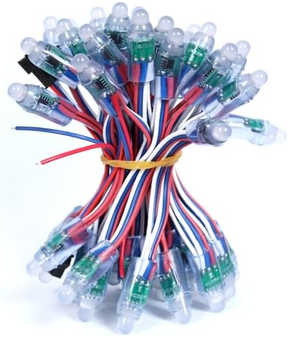 ruimeimei 50PCS DC5V WS2811 RGB Full Color Pixels Digital Addressable ...