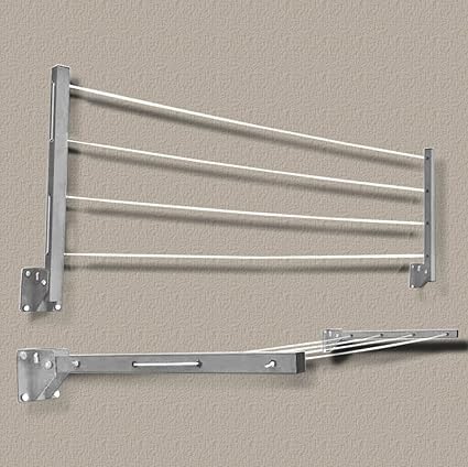 SHIVANSH COLLECTION Iron Heavy Duty Wall Mounted Foldable Cloth Drying ...