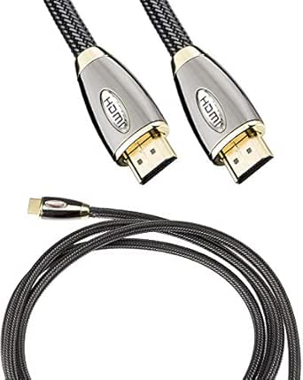 Amazon.com: Premium HDMI Cable, HDR 4K Braided Metal Gold and Metallic ...