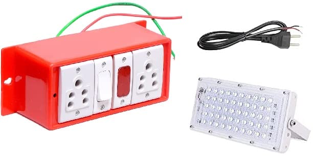 ESPtronics 12v to 220v Converter Inverter Red Gang Box 50 Watt for Car ...