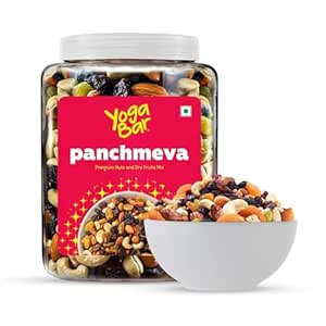 Yogabar Panchmeva Premium Nuts and Dry Fruits Mix- 850 gm-Jar | Almonds ...