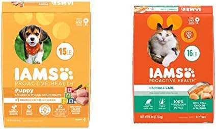 IAMS Puppy Dry Dog Food - Chicken and Whole Grains Recipe, 6.80kg (15LB ...